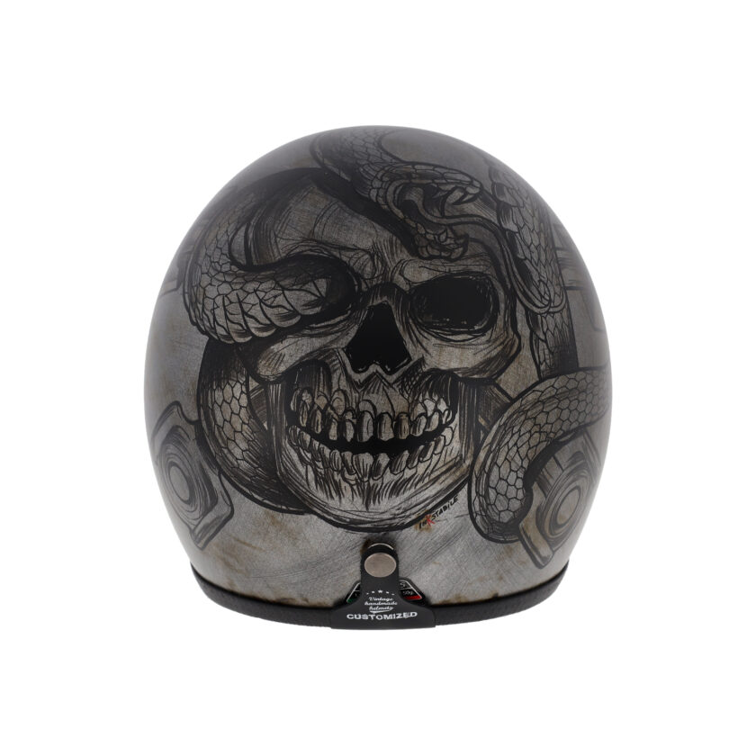 Skull Pistons & Snake | 70's Helmets